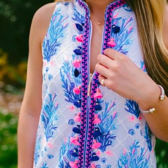 Lilly Pulitzer | Dresses | Nwt Lilly Pulitzer Jane Shift Seaspray Grey ...